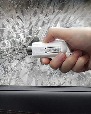 Amazon.com: Luxtude Car Window Breaker,Glass Breaker and Seatbelt Cutter,Car Escape Tool,Premium ...