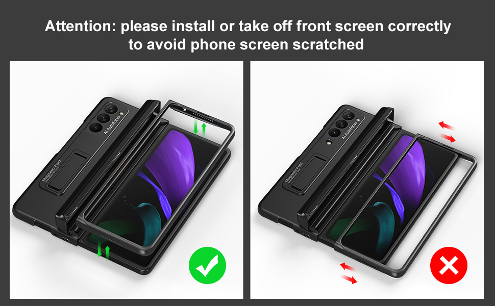 Amazon.com: Libeagle Compatible with Samsung Galaxy Z Fold 2 Case [Built in Hidden Pen Holder ...