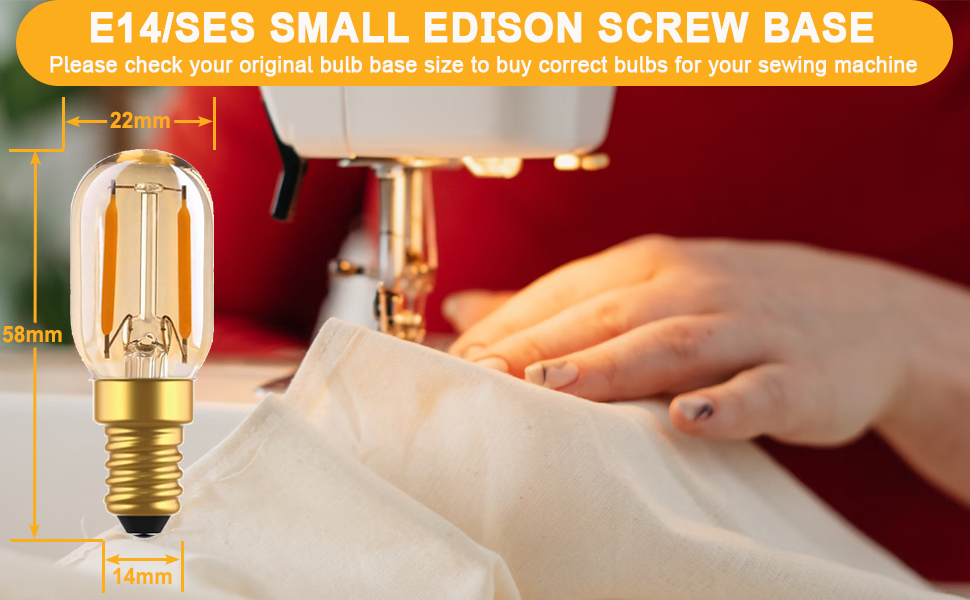 EASYIVY Glühbirne E14 LED Warmweiss Vintage 1W, T22 Mini-Röhrenbirne 10W-15W Äquivalent, 2200K ...
