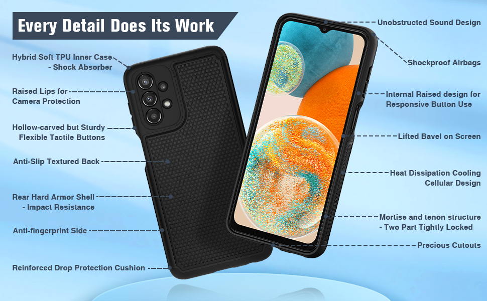 Amazon.com: FNTCASE for Samsung Galaxy A23 5G Case: (Samsung Galaxy A23 4G LTE) Dual Layer ...