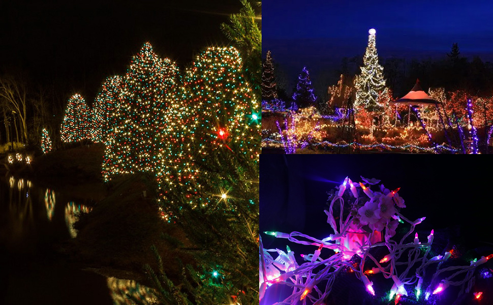 Amazon.com: Pink LED Christmas Lights - 35 Count Pink Christmas String ...