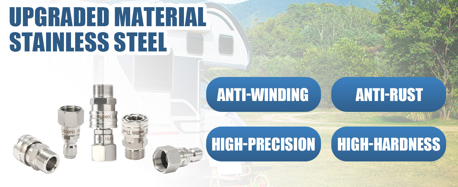 Amazon.com : Tool Daily Pressure Washer Adapter Set with Swivel, M22 14mm to 3/8" Quick Connect ...