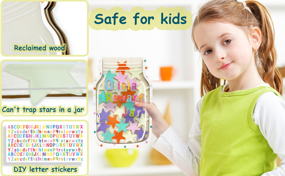 Amazon.com : Magnetic Star Reward Jar for Kids, Personalized Behavior ...