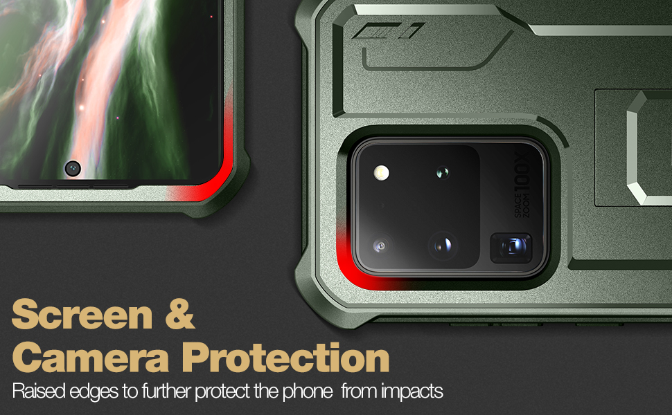 Amazon.com: Dexnor Full Body Case for Samsung Galaxy S20 Ultra/6.9 inches,[Built in Screen ...