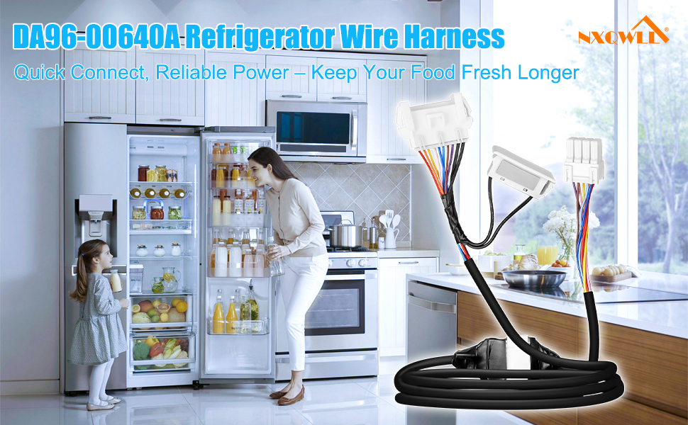 Amazon.com: Refrigerator Wire Harness DA96-00640A Compatible with Samsung Refrigerators ...