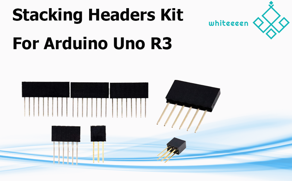 Amazon.com: whiteeeen Stacking Headers Pins Kit Stackable Female ...