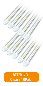 ONLYLUX 8 Foot Led Bulbs T8 T12 LED 8ft Tube Light F96T8 F96T12 LED Bulb 96" FA8 Single Pin LED ...