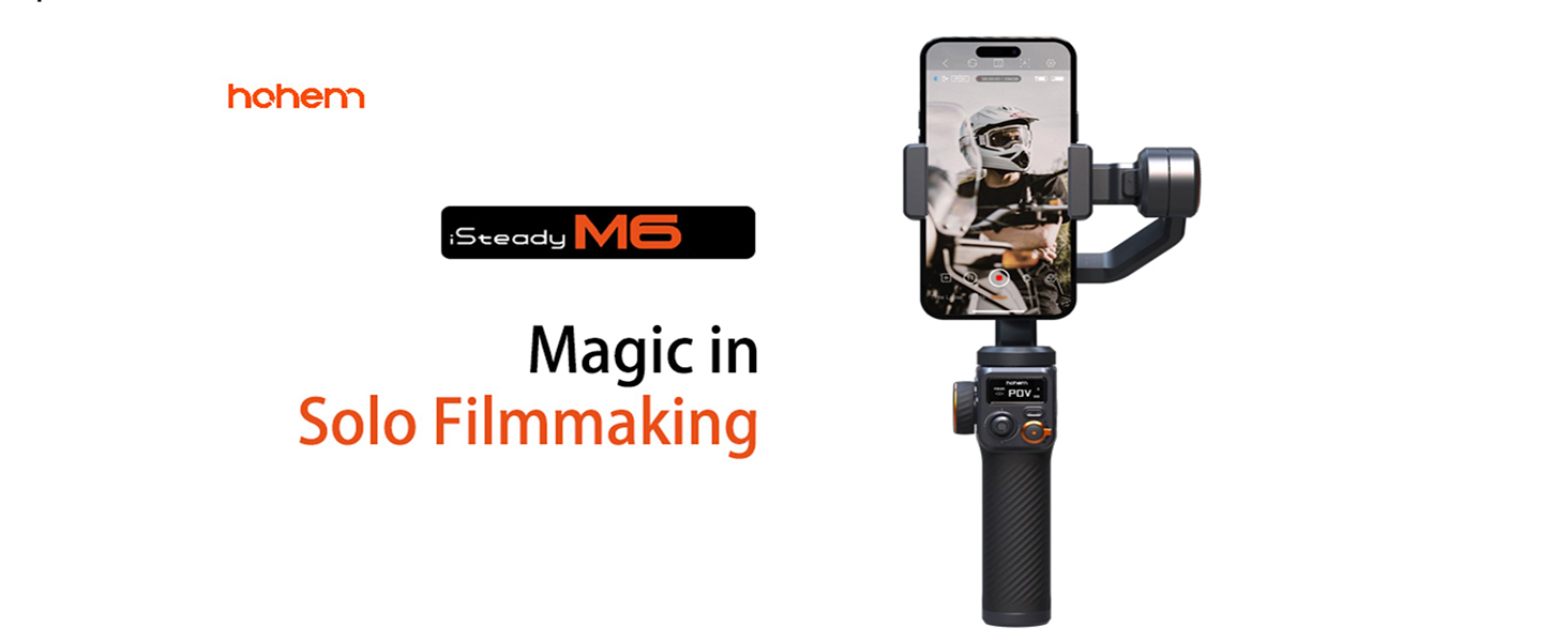 hohem iSteady M6 Gimbal Stabilizer for Smartphone, 3-Axis Cell Phone ...
