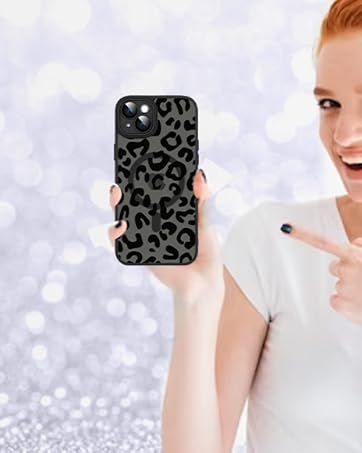 Amazon.com: ZIYE Made for iPhone 12 Pro Max Case with Magnetic [Compatible with MagSafe] Leopard ...