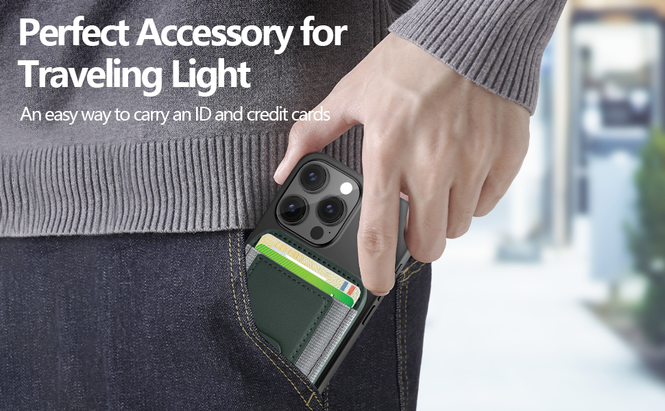 Amazon.com: ExtreLife Magnetic Wallet Card Holder Compatible with MagSafe Wallet Stand for ...