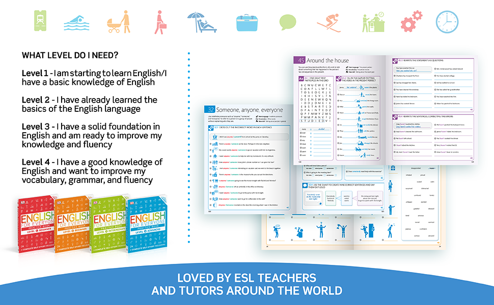 English for Everyone: Level 2 Practice Book - Beginner English: ESL ...