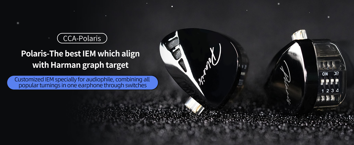 Amazon.com: CCA Polaris 4 Tone Adjustable in Ear Monitor Headphones, Dynamic Dual Driver IEM ...