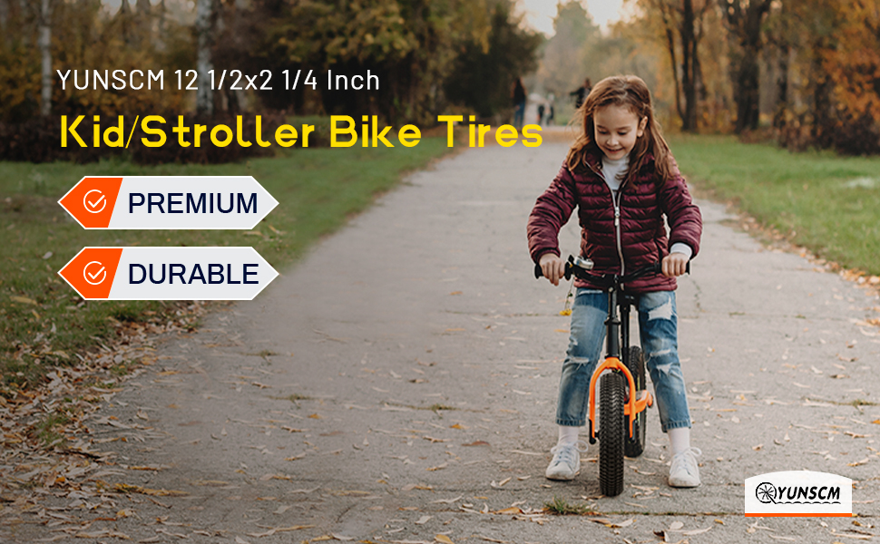 Amazon.co.jp: YunSCM 2本セット,12 1/2x2 1/4 タイヤ,12 1/2x2 1/4 自転車タイヤ + 12/12.5x1.75/2.25 自転車チューブ 肉厚 ...