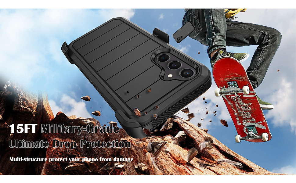 Amazon.com: KECAI for Samsung Galaxy S24 Case with Belt Clip Holster & Kickstand,Built-in Screen ...