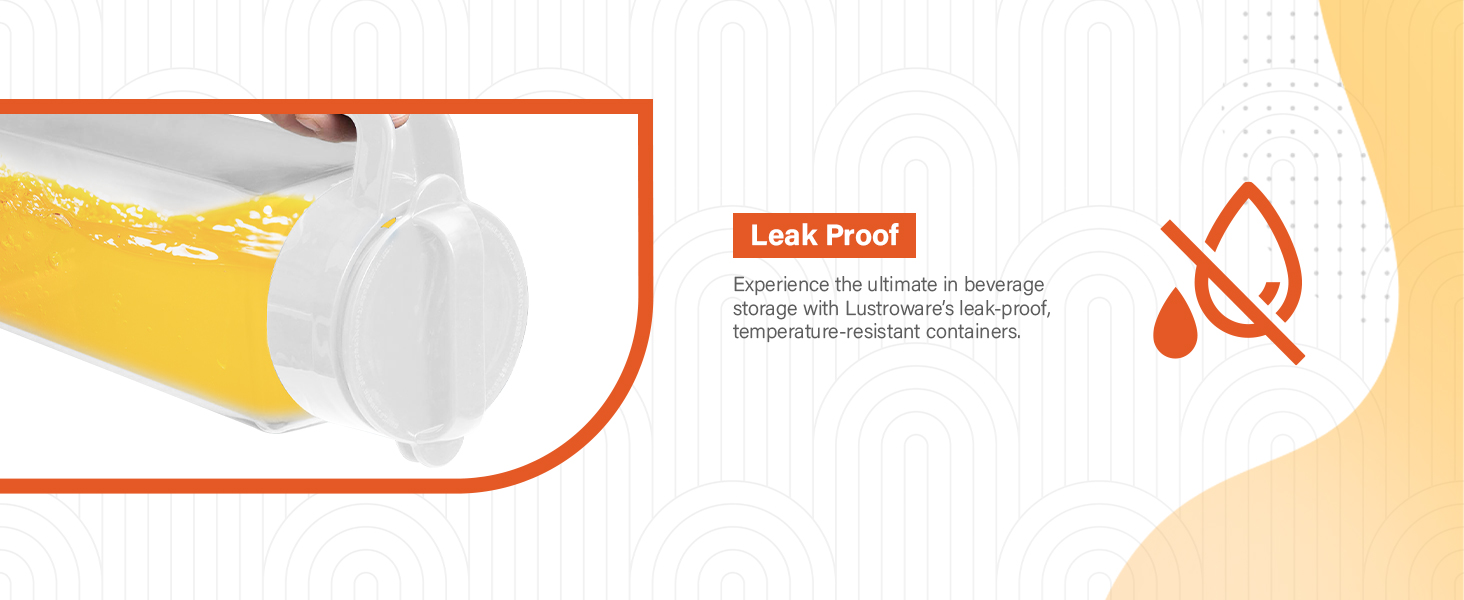 Amazon.com: Lustroware TwistServe Airtight Pitcher - 2.1L (70oz), Heat Resistant, BPA-Free SAN ...