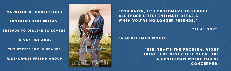 Amazon.com: Just Say When: A Marriage of Convenience, Brother's Best Friend, Steamy Small Town ...