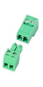 JHCBKFF 10 Set 2 Pin 3.81mm Pitch PCB Mount Screw Terminal Block ...