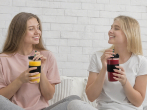 Amazon.com: Youeon 4 Pack 24 Oz Reusable Boba Cups with Lids and Straw, Iced Coffee & Smoothie ...