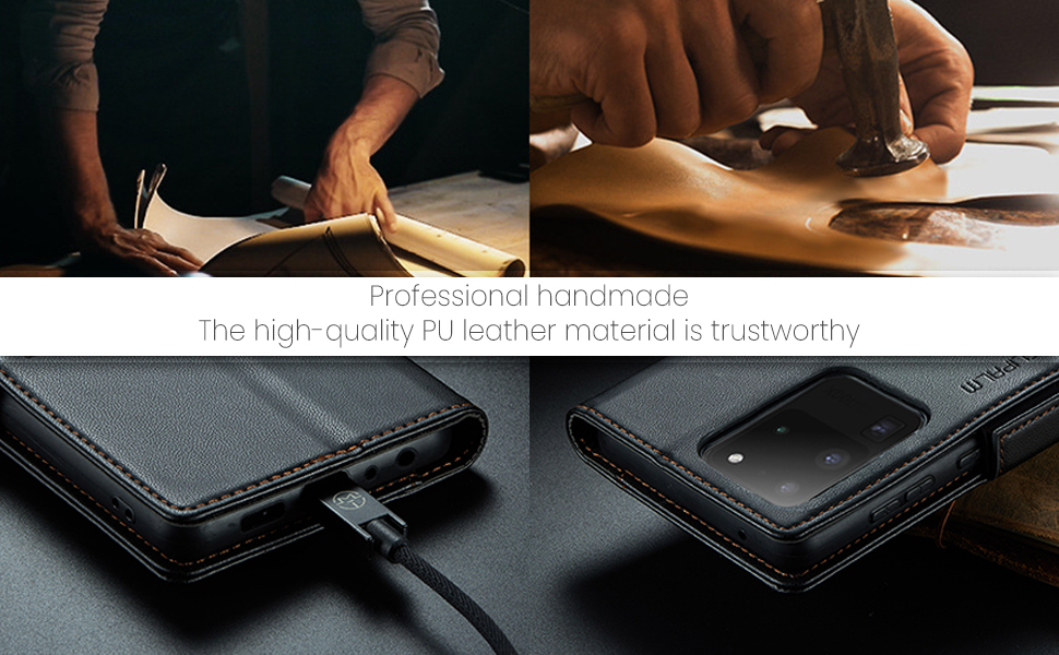 Amazon.com: FLIPALM Wallet Case for Samsung Galaxy S20 Ultra 6.9", RFID Blocking Credit Card ...