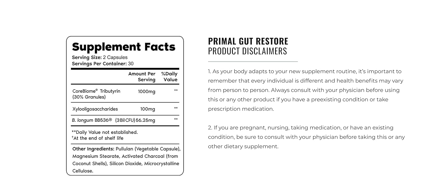 Amazon.com: Primal Harvest Gut Restore & Multivitamin Supplements for ...