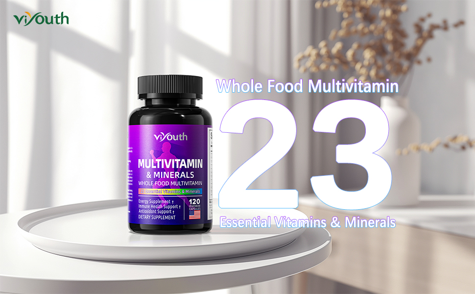 Amazon.com: VIYOUTH Multivitamin for Women and Man, Serving 13 Essential Vitamins, 9 Minerals ...