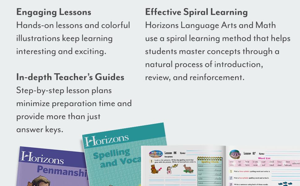 Amazon.com: Horizons 2nd Grade Math Box Set : 2nd Grade