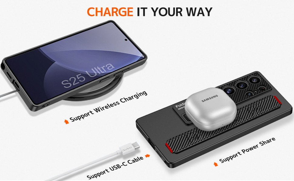 Amazon.com: NINKI for Samsung Galaxy S25 Ultra Case with Strap & Kickstand,Shockproof Protective ...