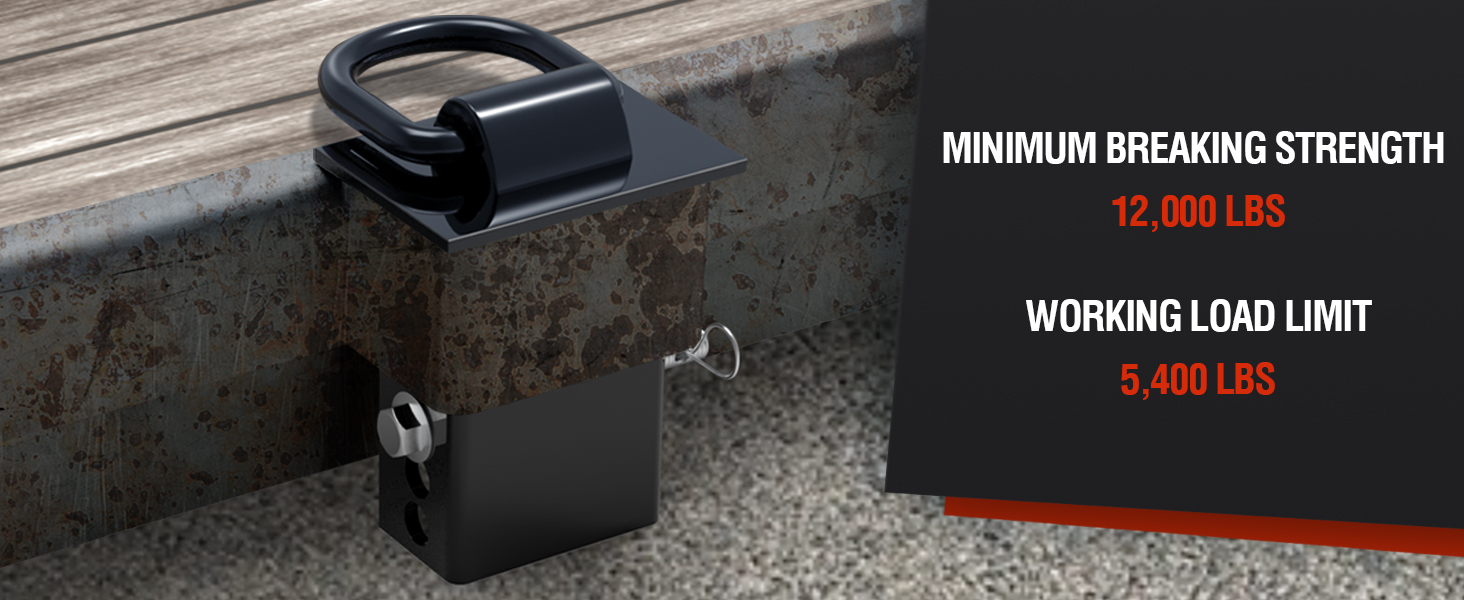 Amazon.com: RETRUE Trailer Stake Pocket D Ring with Added Security Bolt Nut | Adjustable 12 ...