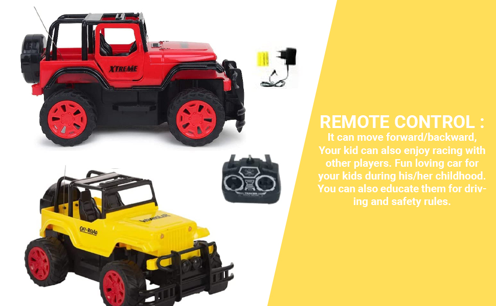 Sunzita® Remote Control Jeap Wrangler Non Openable Door Off Road Xtream Sports Jeap car for Kids ...
