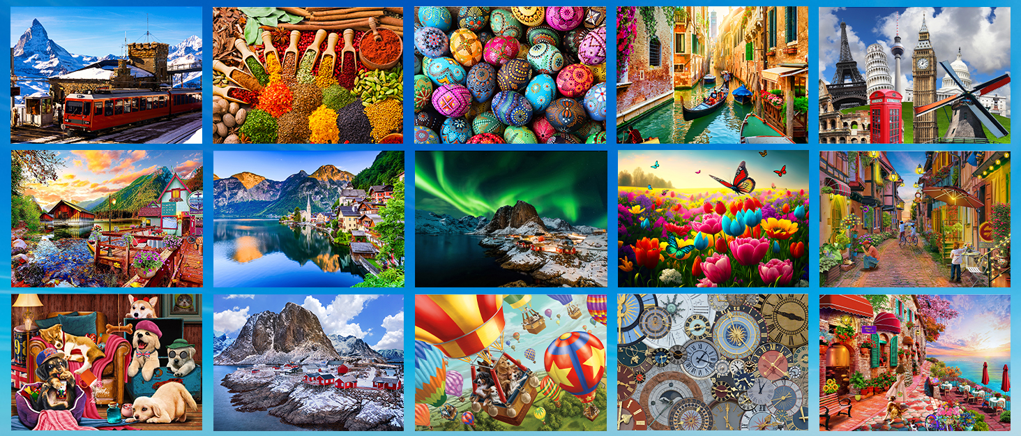 HUADADA Puzzle 1000 Teile,Puzzle für Erwachsene, Impossible Puzzle, Geschicklichkeitsspiel für ...