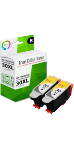 Amazon.com: TCT 30XL Black Ink Cartridge 2 Pack - Compatible Replacement for Kodak 30XL 30 XL ...