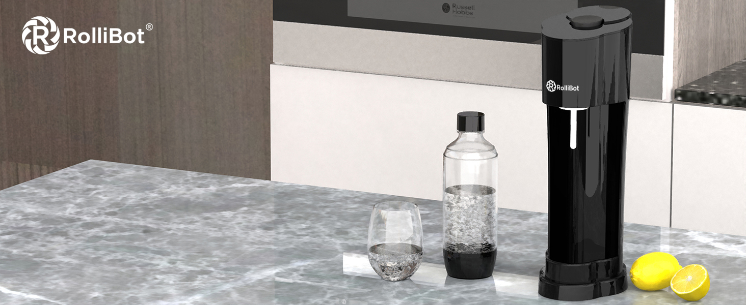 Amazon.com: Rollibot Sparkling Water Maker Soda Maker (CO2 Cylinder Not Included), One Button ...