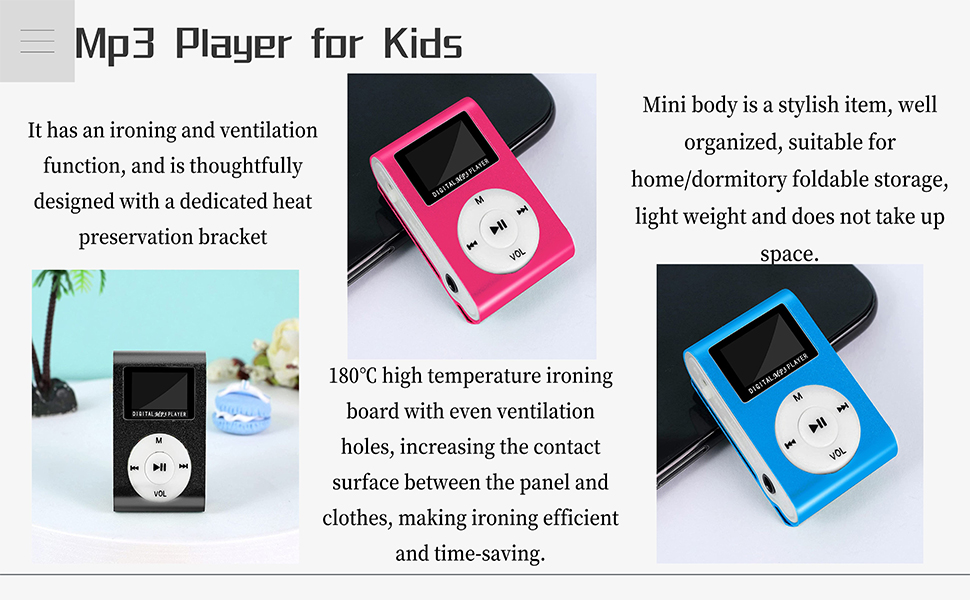 Amazon.com: Mp3 Player for Sports, Travelling USB Portable Music Player ...