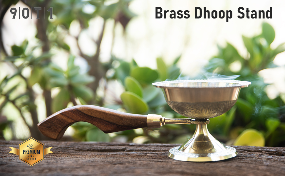 90T1 - Brass Dhoop Stand | Sambrani Dhoop Holder | Dhoop dani | Dhup Dani Stand Loban Burner ...