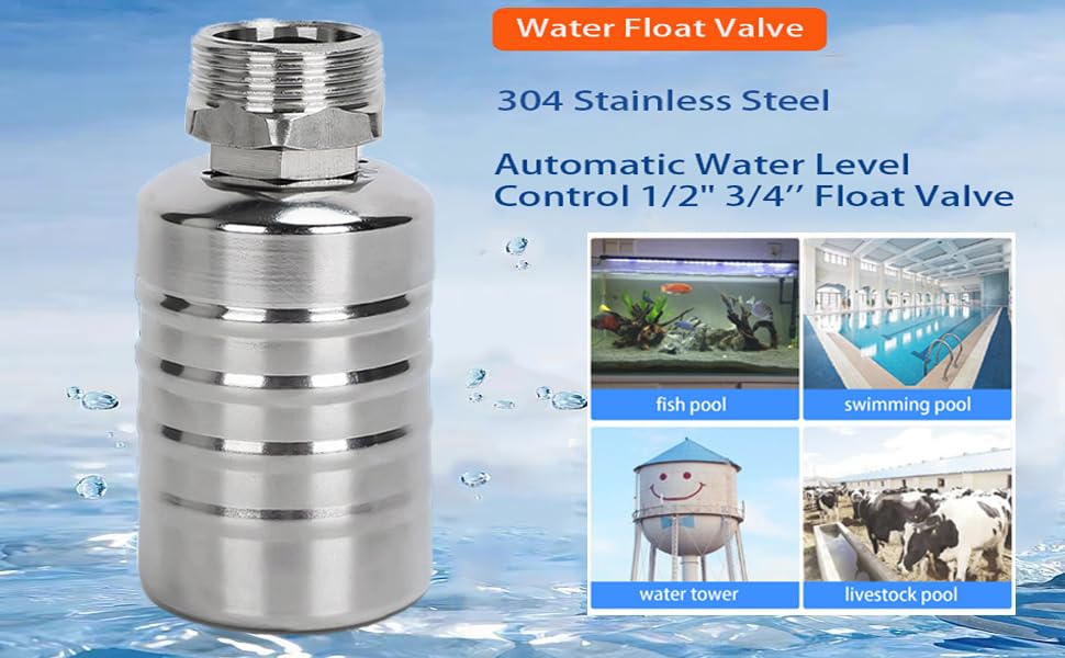 Float Valve,Water Float Valve,304 Stainless Steel Fully Automatic Water Level Control Mini Float ...
