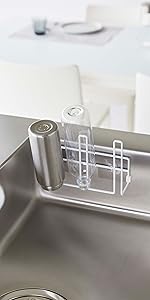 Amazon｜山崎実業(Yamazaki) シンク中 ワイドジャグ & マグボトルスタンド ホワイト 約W52.5×D9.5×H11cm タワー tower ジャグボトルスタンド 水切りラック ...