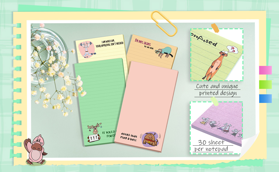 Amazon.com : Hotop 12 Pack Funny Notepads Office Coworker Gifts Novelty ...