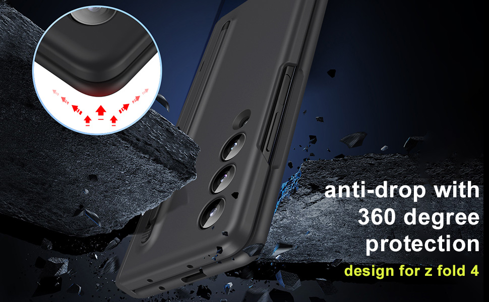 Amazon.com: Libeagle for Samsung Galaxy Z Fold 4 Case with New Slim S Pen (2023) Holder ...