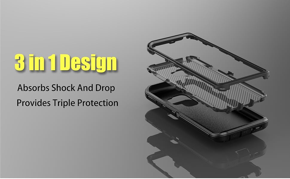 Amazon.com: AYMECL for S9 Case,Galaxy S9 Case,[Military Grade] 3 in 1 Full Body Shockproof Dust ...