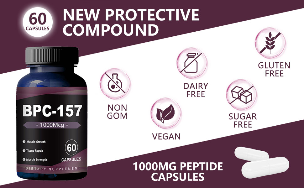 Amazon.com: hanachi Healthletic BPC 157 Peptide Capsules, BPC-157 Rapid Pro, New Protective ...