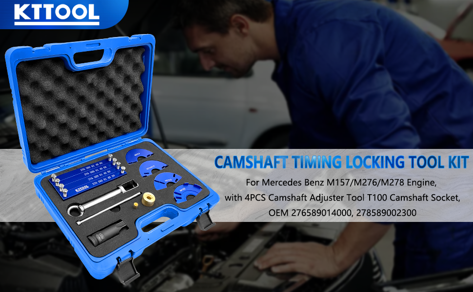 Amazon.com: KTTOOL Engine Alignment Locking Timing Tool Kit Compatible with Mercedes Benz M157 ...