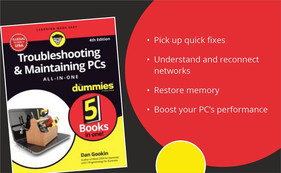 Troubleshooting & Maintaining PCs All-in-One For Dummies, 4ed : Dan ...