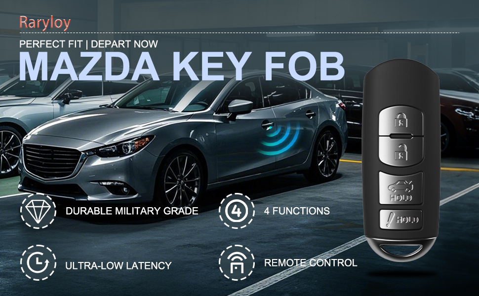Amazon.com: Raryloy Smart Key Fob Replacement for 2014-2018 Mazda3 ...