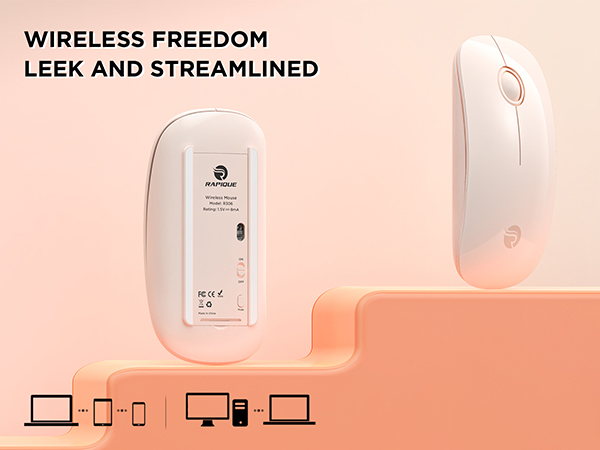 Mua Bluetooth Wireless Mouse - (BT5.1+USB) Slim Dual Mode Computer Mice with Quiet Click, Low ...