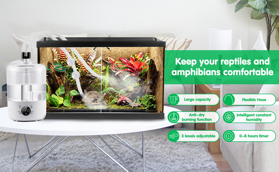 Amazon.com: Smart Reptile Fogger Humidifiers: 4L Cool Mist Fog Mister ...