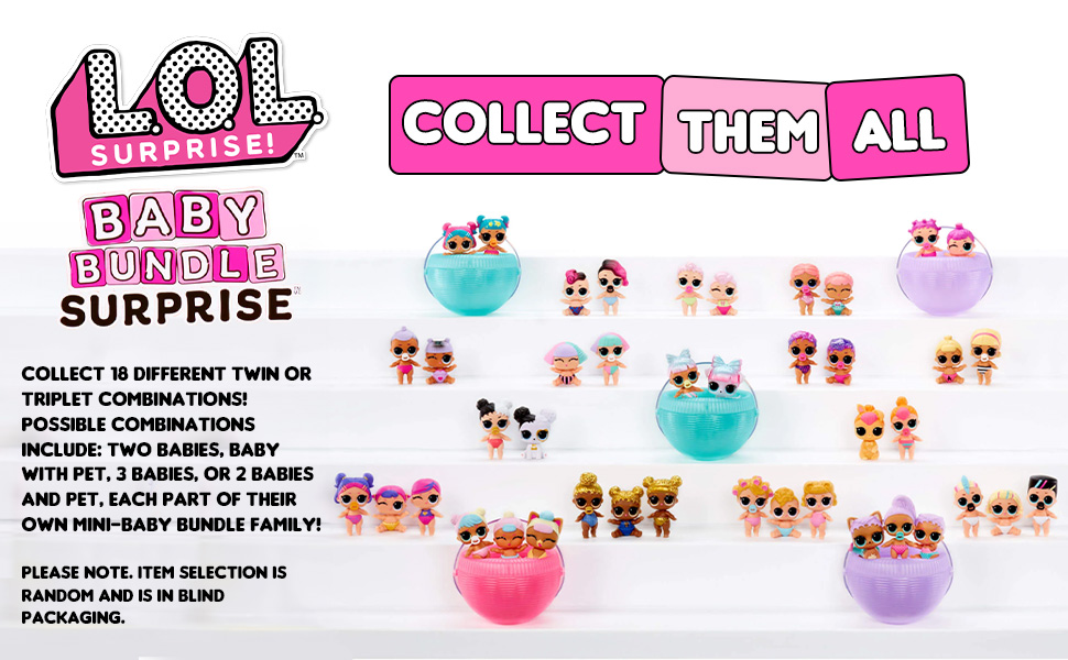 L.O.L. Surprise! Baby Bundle Surprise - Collectible Dolls with a Baby ...