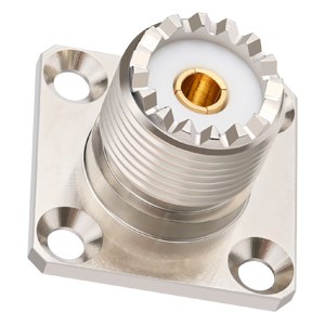 Amazon.com: MOOKEERF SO 239 Connectors SO239 UHF Female RF Coax Connector SO239 4-Hole Flange ...