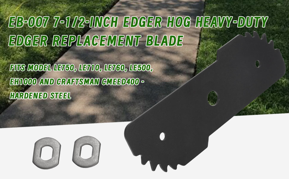 Amazon.com : 7-1/2-inch Edger Hog Heavy-Duty Edger Replacement Blade EB-007 for Black & Decker ...