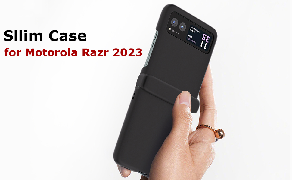 Amazon.com: YQODSZ Motorola Razr 2023 Slim Phone Case Protective Cover Black | for Motorola Razr ...