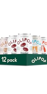 Amazon.com : OLIPOP - The Sampler, 6-Flavor Soda Variety Pack, Healthy Soda, Prebiotic Soft ...